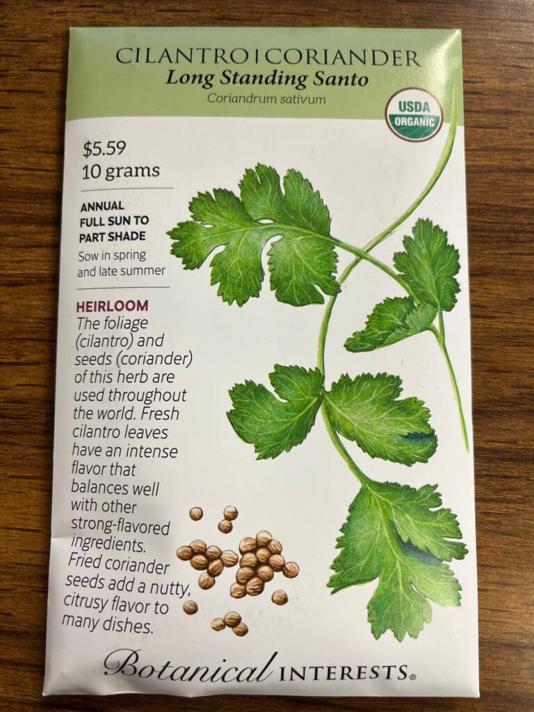 Grow Cilantro from Seed - Backbone Valley Nursery
